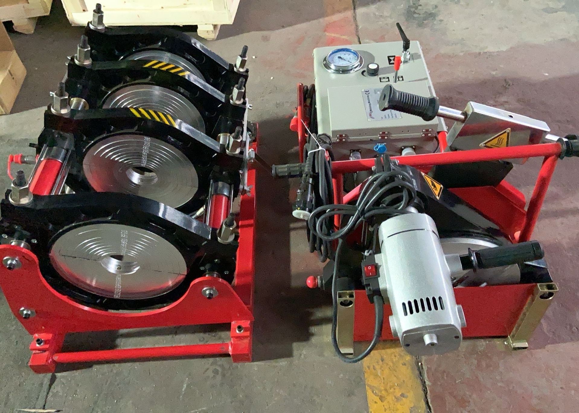 PP PE PVDF 파이프를 위한 열융합 맞대기 융착 수력 용접기