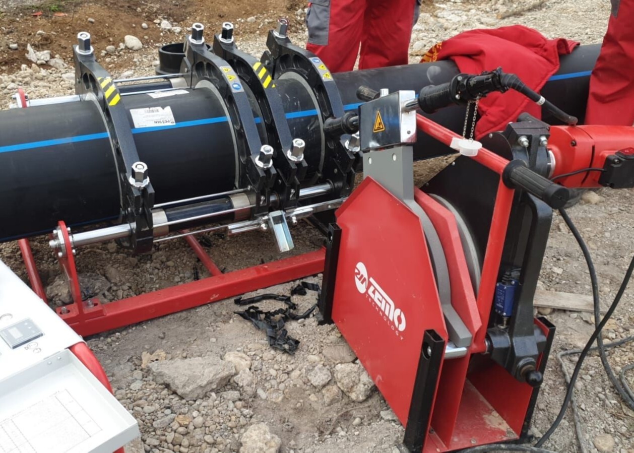 Zgrzewarka do spawania doczołowego 120 V HDPE, sprzęt do zgrzewania rur ...